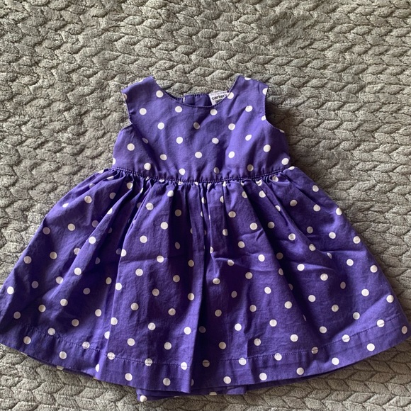 Carter's | Dresses | 222 Blue And White Polka Dot Dress With Liner From ...